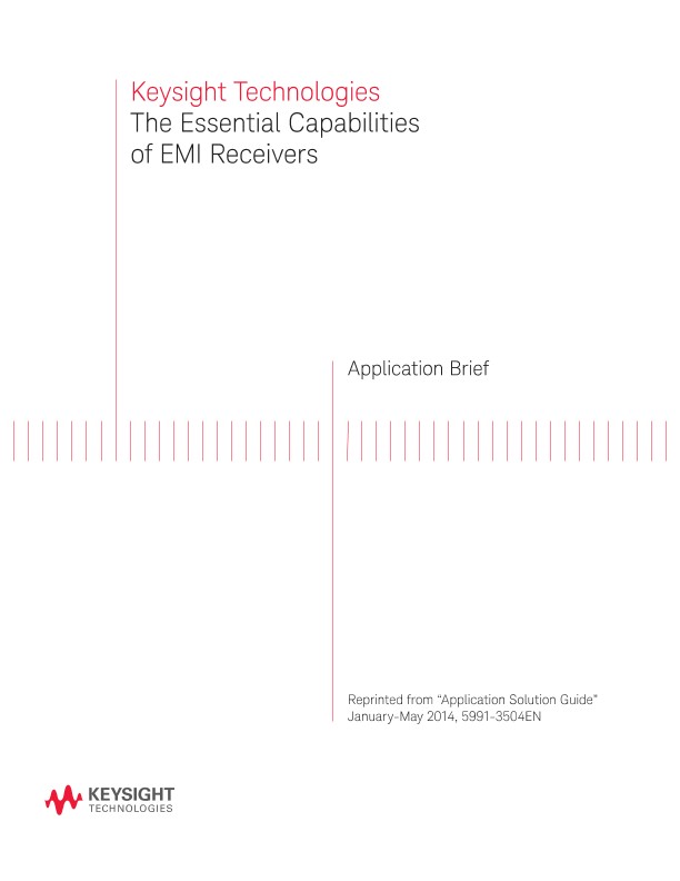 The Essential Capabilities of EMI Receivers PDF Asset Page | Keysight